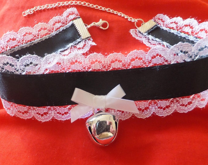Cosplay Cat Bell Collar Maid Choker Cute Kawaii Emo Gothic Lolita ...