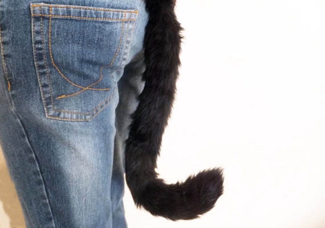 Black Cosplay Furry Cat Tail Wired or Unwired Neko Costume - Etsy UK