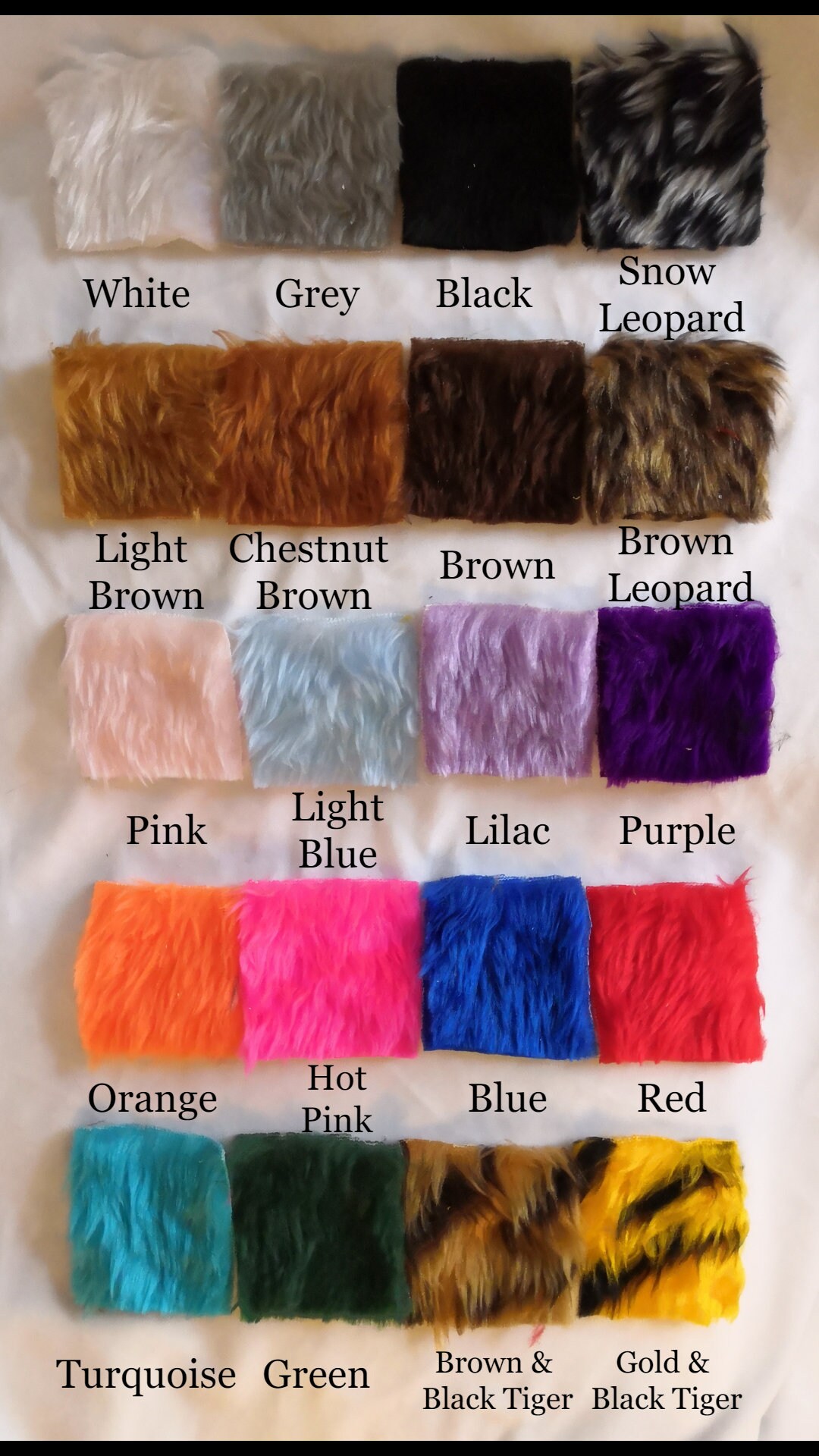 Brown / Colour Choice Elbow Length Furry Faux Fur Cat Wolf Fox - Etsy