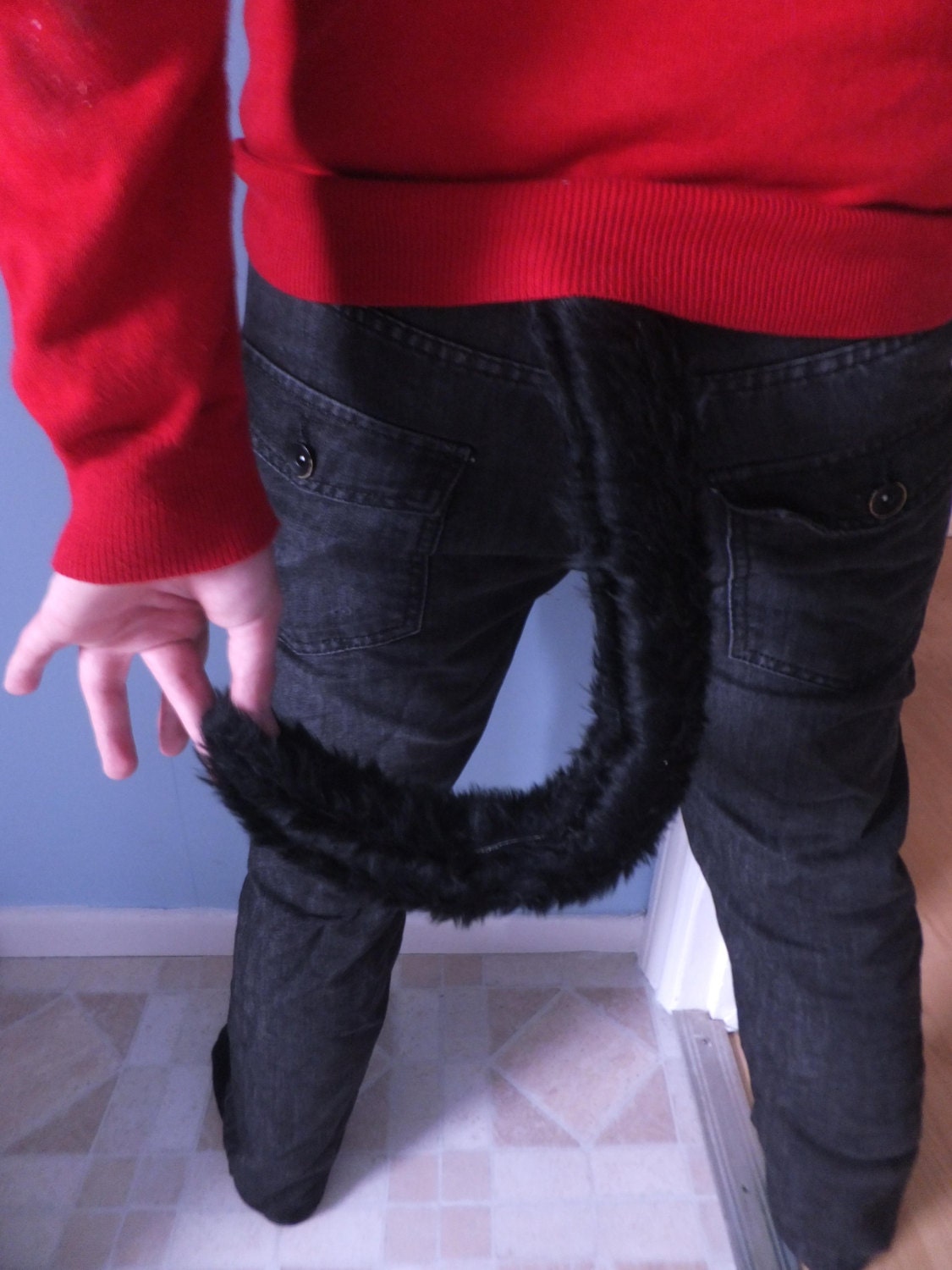 Black Cosplay Cat Set with Ears Tail & Bell Collar Cute | Etsy