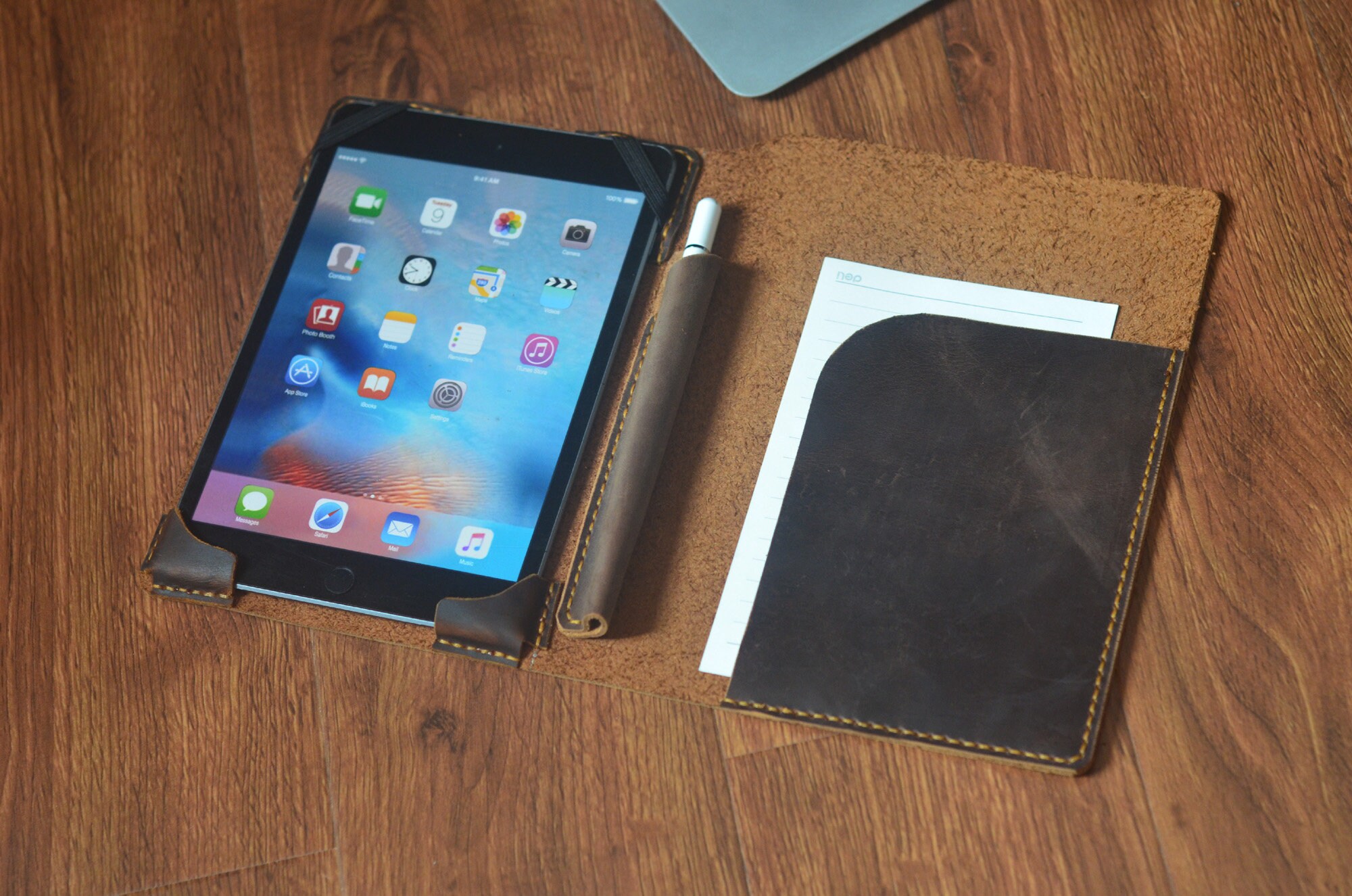 Leather iPad Mini With A5 Notepadipad Mini With A5 Paper - Etsy Canada