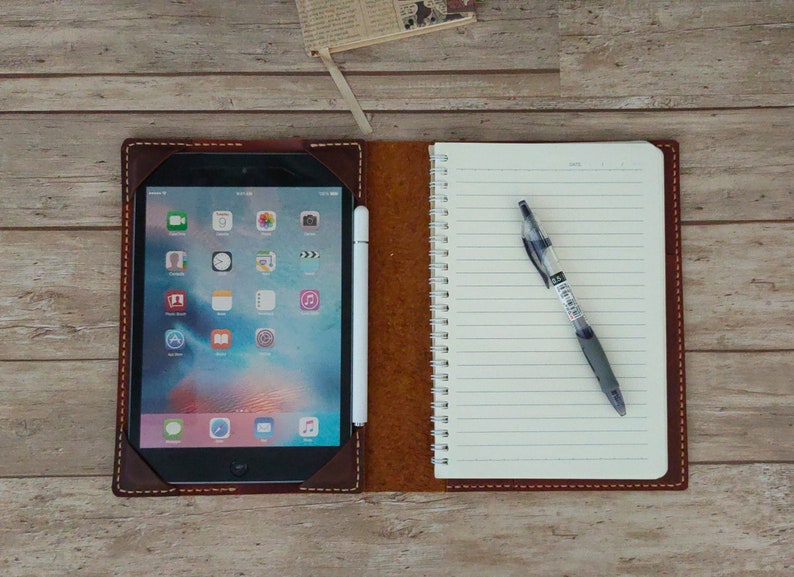IPad Mini Standing Folio Cover With A5 Writing Pad,ipad Mini Leather ...