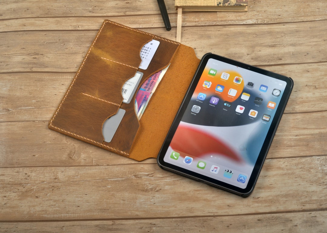 Handcraft iPad Mini Crazy Horse Leather Book Cover With Card Slots - Etsy