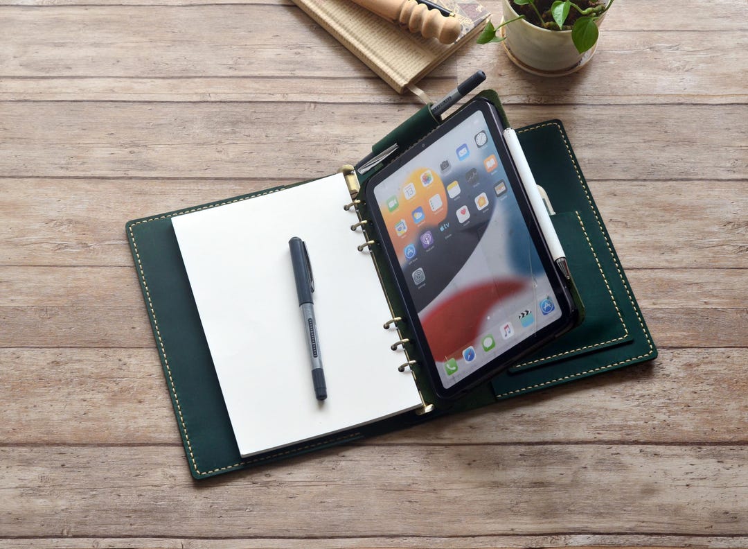 Left Hand Writing iPad Mini Leather Binder: A5 Folio Case - Etsy