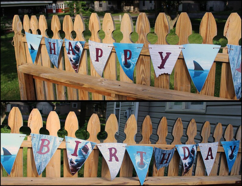 Holy Shark! Sharknado & Jaws Banner Printable Download - Etsy