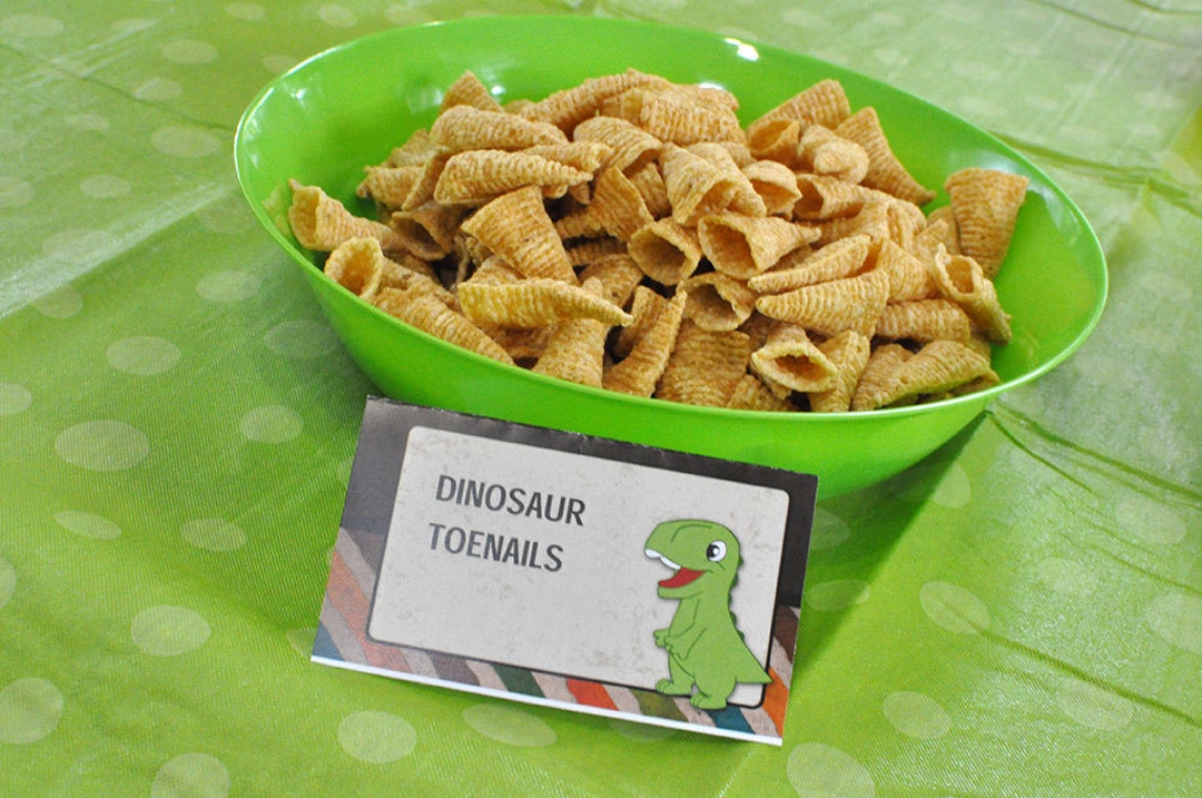 Adorable Dinosaur Party Menu Tent Cards Editable Text Printable - Etsy