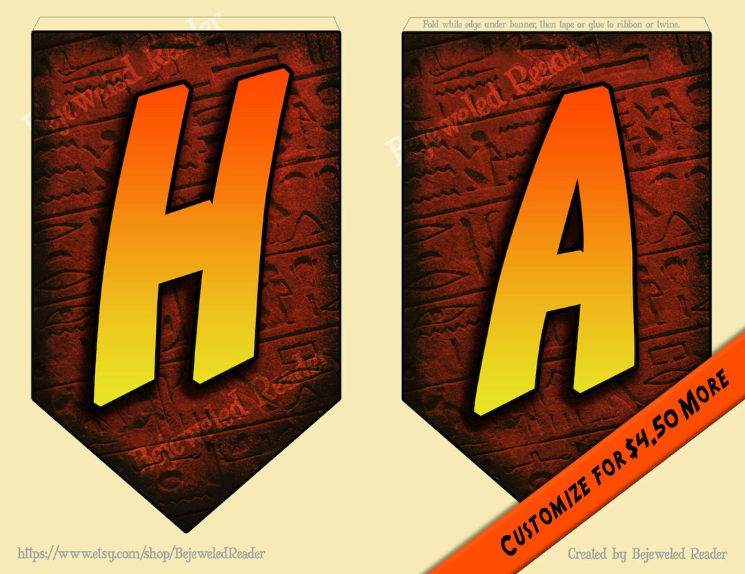 Indiana Jones Banner Alphabet Tiles - Etsy