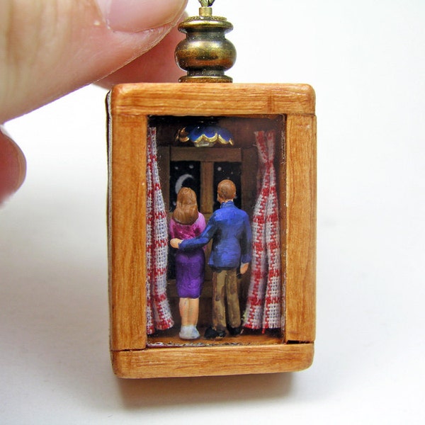 Shadow Box Pendant - Etsy