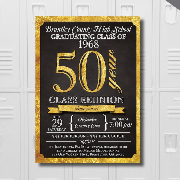 50th Class Reunion - Etsy