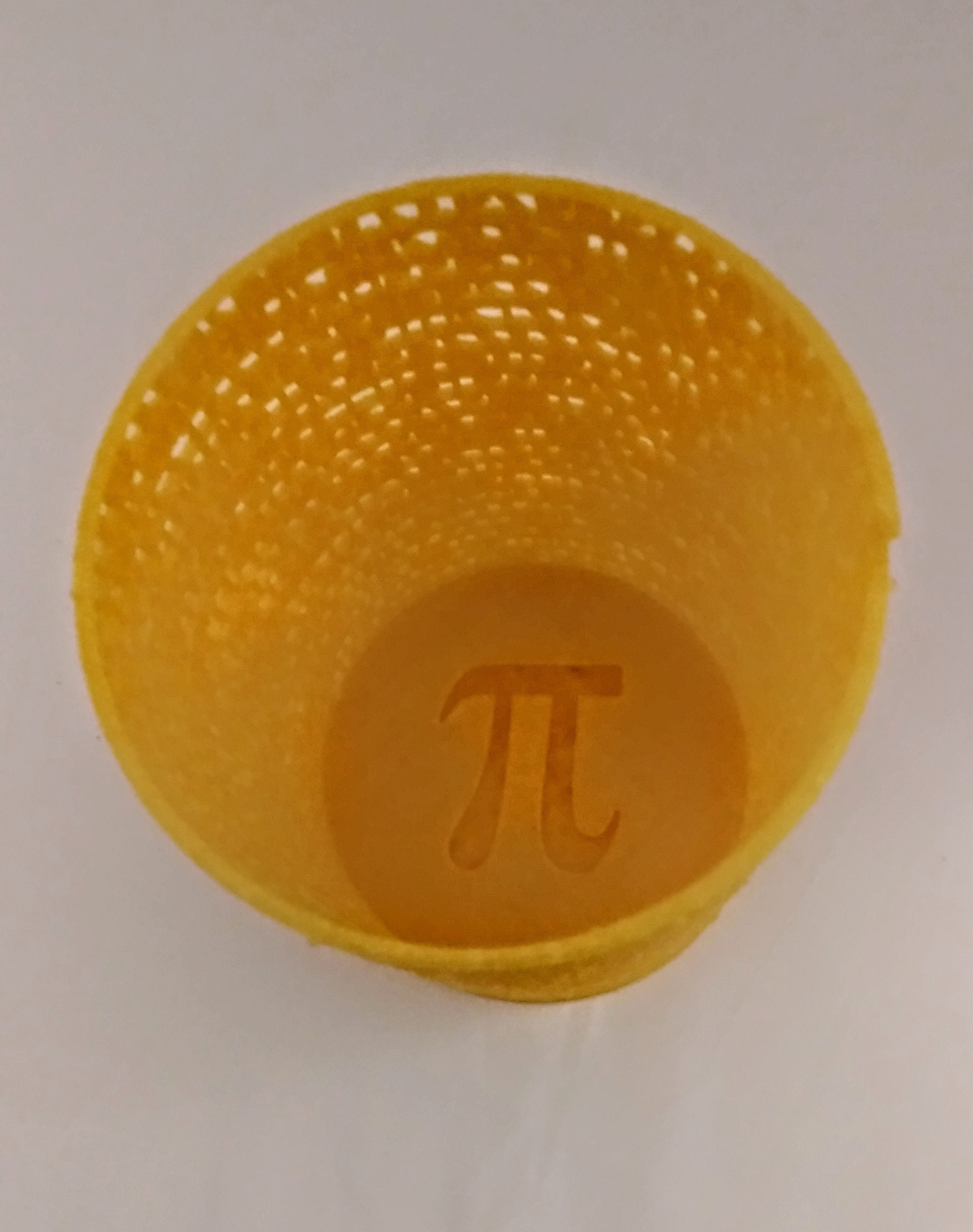 Yellow Pi Glass, Pencil Holder, 3D Printed, Math, Pi, Home Decor ...