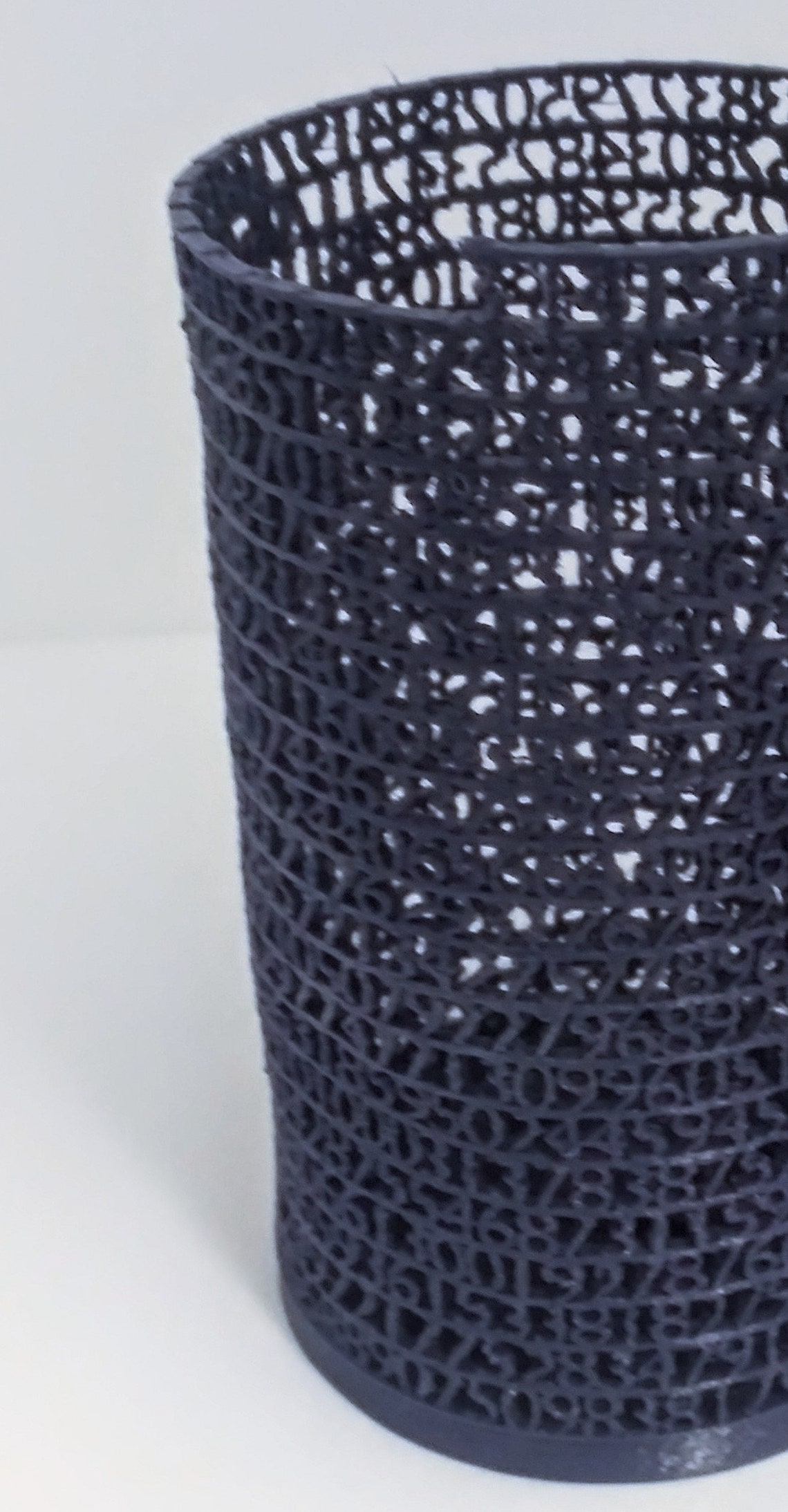 Blue Pi Glass Pencil Holder 3D Printed Math Pi Home | Etsy