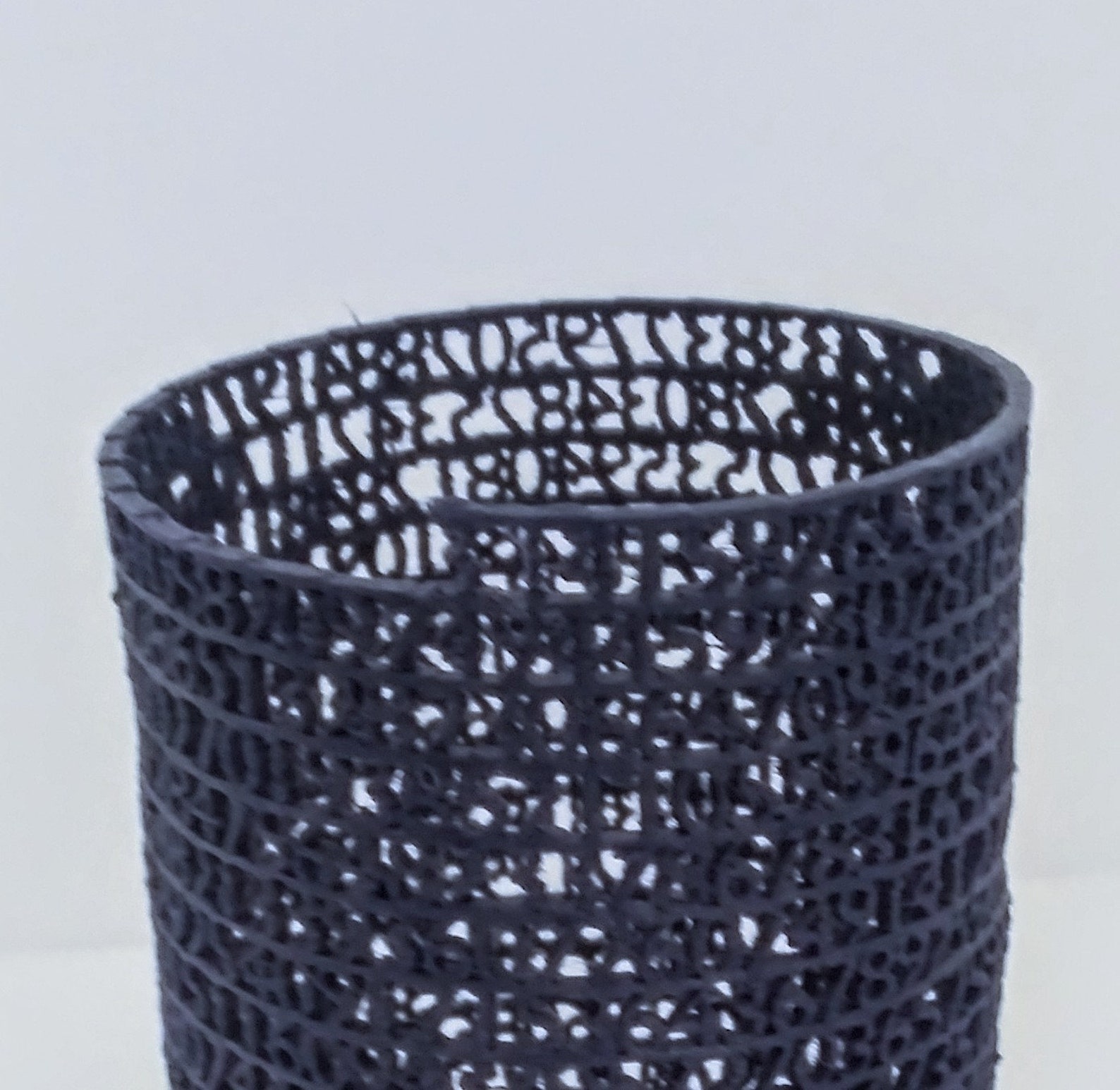 Blue Pi Glass Pencil Holder 3D Printed Math Pi Home | Etsy