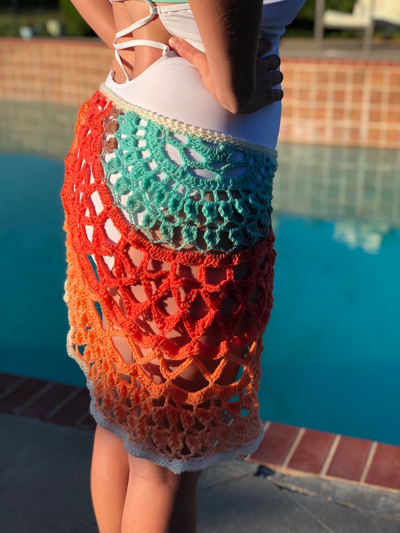 Crochet Sarong Pattern, Adjustable Beach Cover-up (digital Download) - Etsy