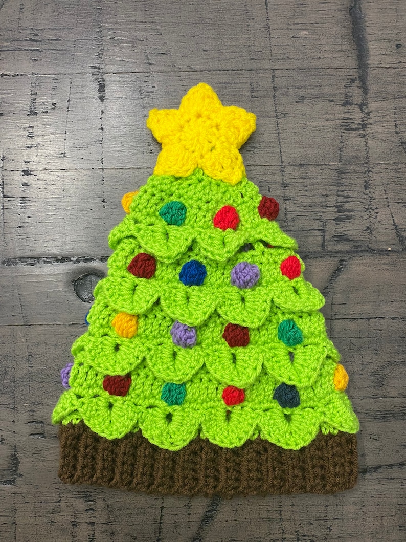 CROCHET Pattern-christmas Tree Hat - Etsy