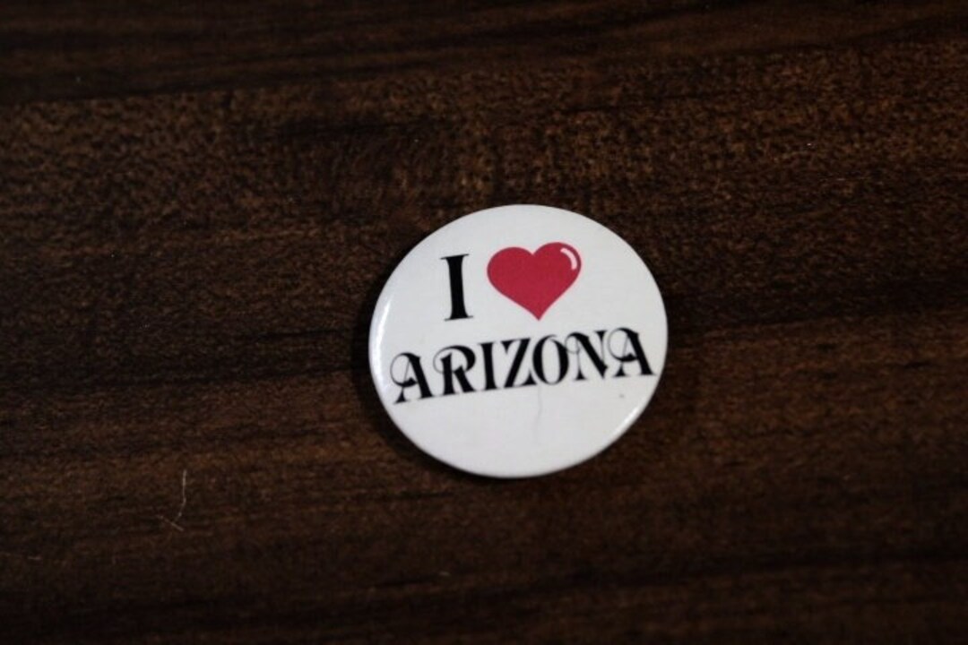 Vintage "i Love Arizona" Pin Button - Etsy