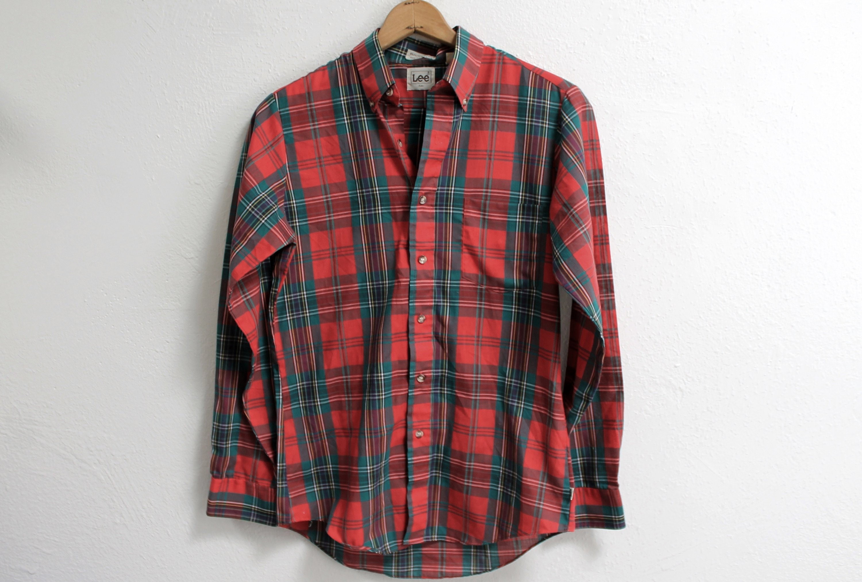 Men's MEDIUM Vintage Lee Button Long Sleeve Shirt | Etsy