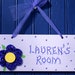 FLOWER Room Sign Hand Personalized. Girl's Room Decor. | Etsy
