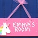 Personalized Girl Room Sign, Kid's Wood Door Sign. Girl's Bedroom Door ...