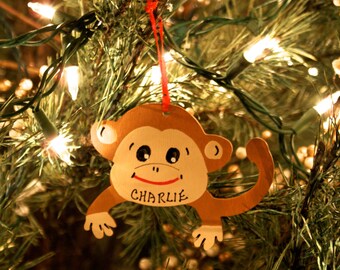 Monkey ornament | Etsy