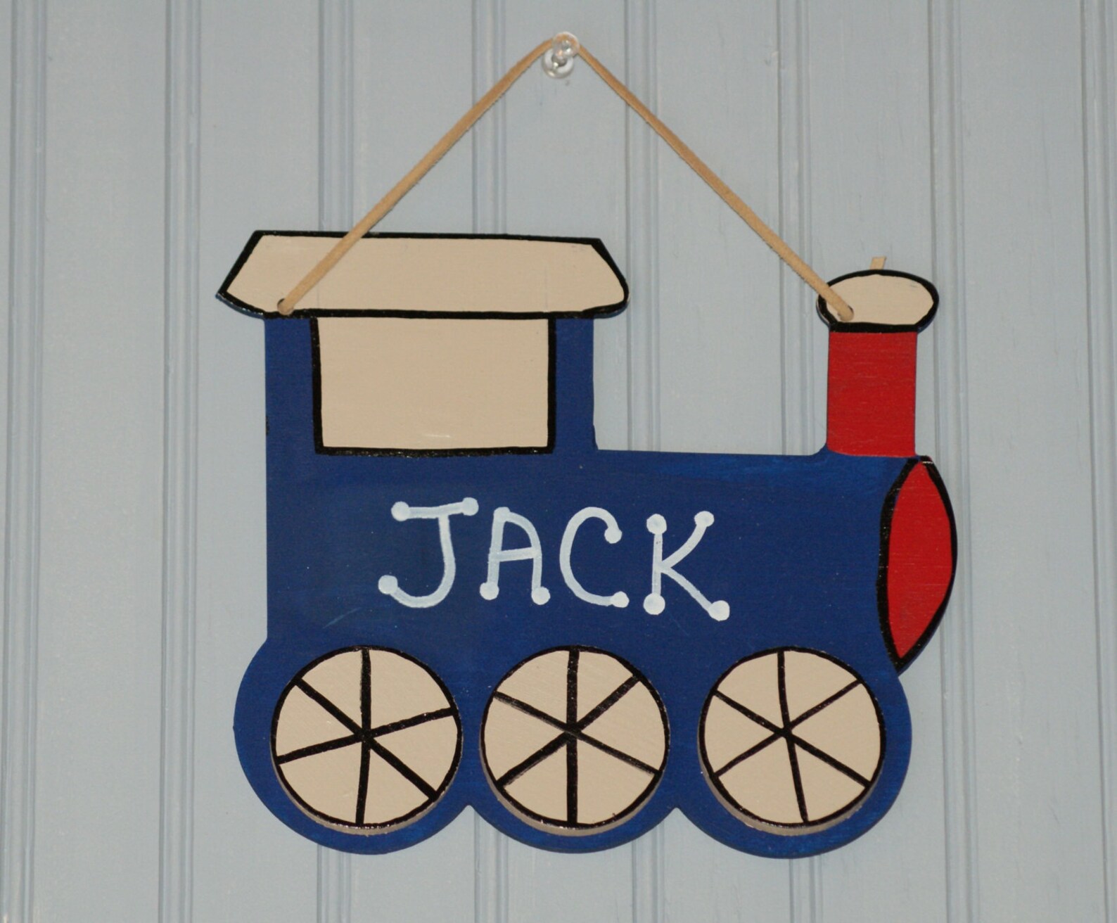 TRAIN Room Sign. Personalized Boy's Name Plaque. Hand | Etsy