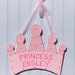 Princess Crown Room Sign, Wood Cutout Design, Hand Personalized. Kids ...