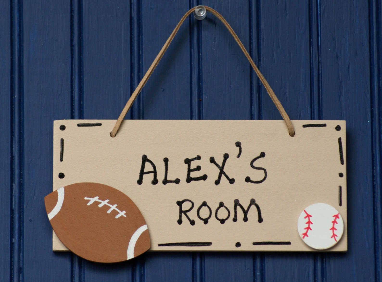 FOOTBALL Name Sign. Hand Personalized Sport Room Sign. Sport | Etsy
