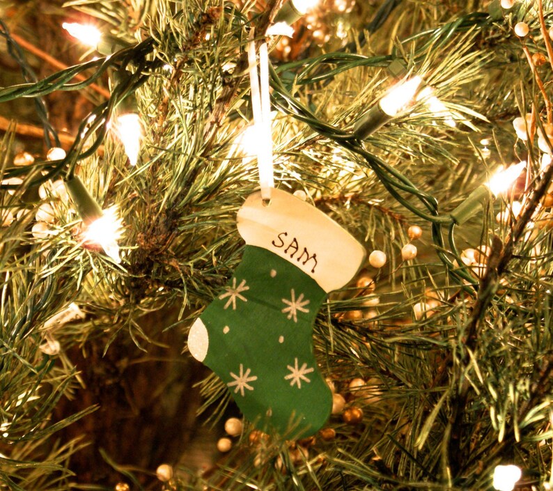 Personalized Christmas Ornament. STOCKING Personalized Ornament ...