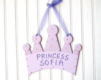Princess Crown Room Sign Wood Cutout Design Hand | Etsy