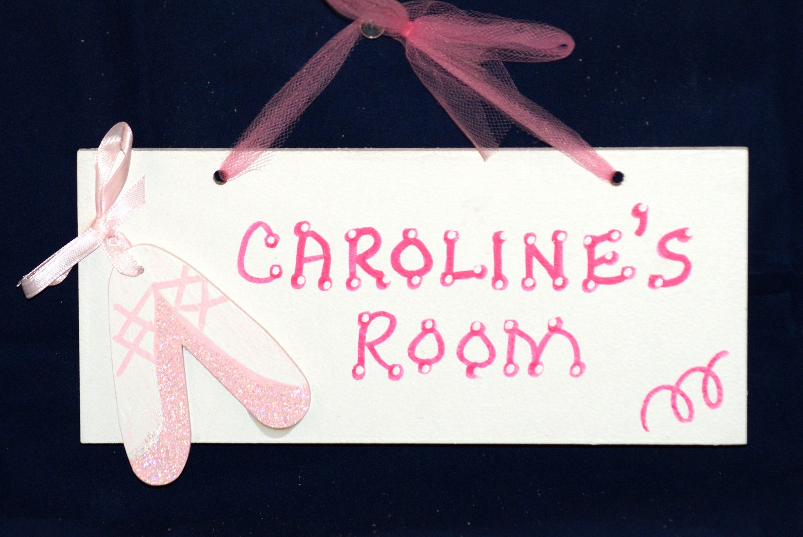 Ballet Room Sign Personalized Pink W/ballet Cutout. - Etsy