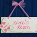 BUTTERFLY Room Sign, White. Glittered Butterfly Cutout. Hand ...