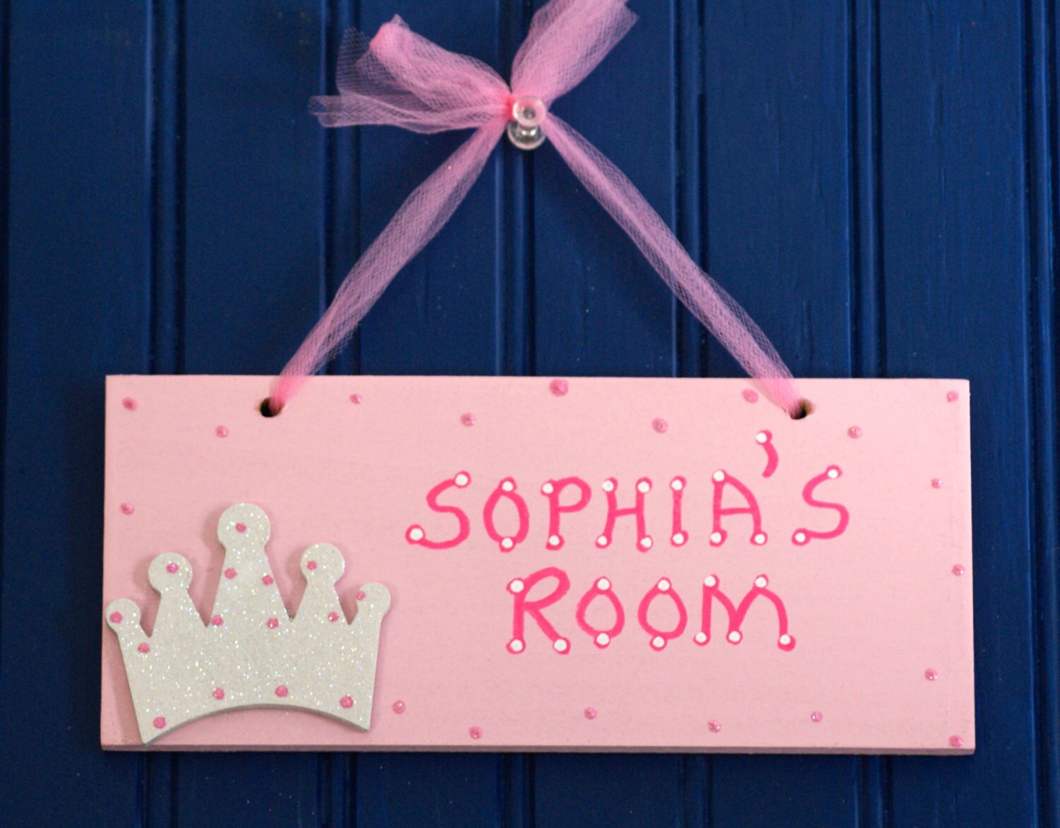 Crown Room Sign Personalized Kids Name Plaque. Violet. - Etsy