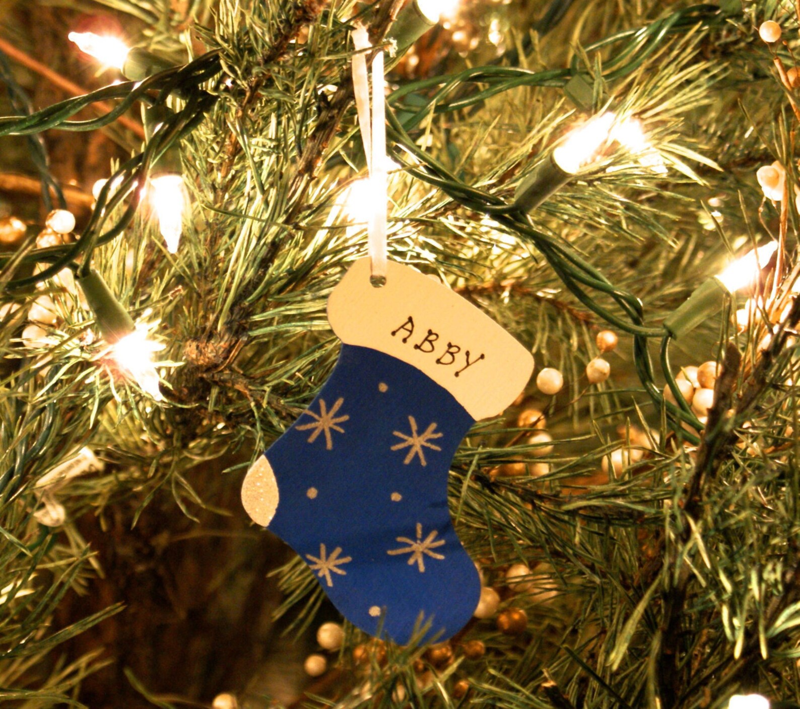 Personalized Christmas Ornament. STOCKING Personalized Ornament ...