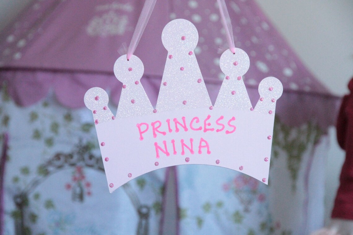 Princess Crown Room Sign Wood Cutout Design Hand | Etsy