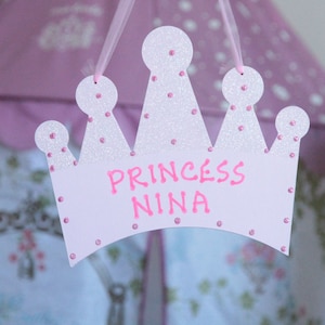 Princess Crown Room Sign, Wood Cutout Design, Hand Personalized. Kids ...