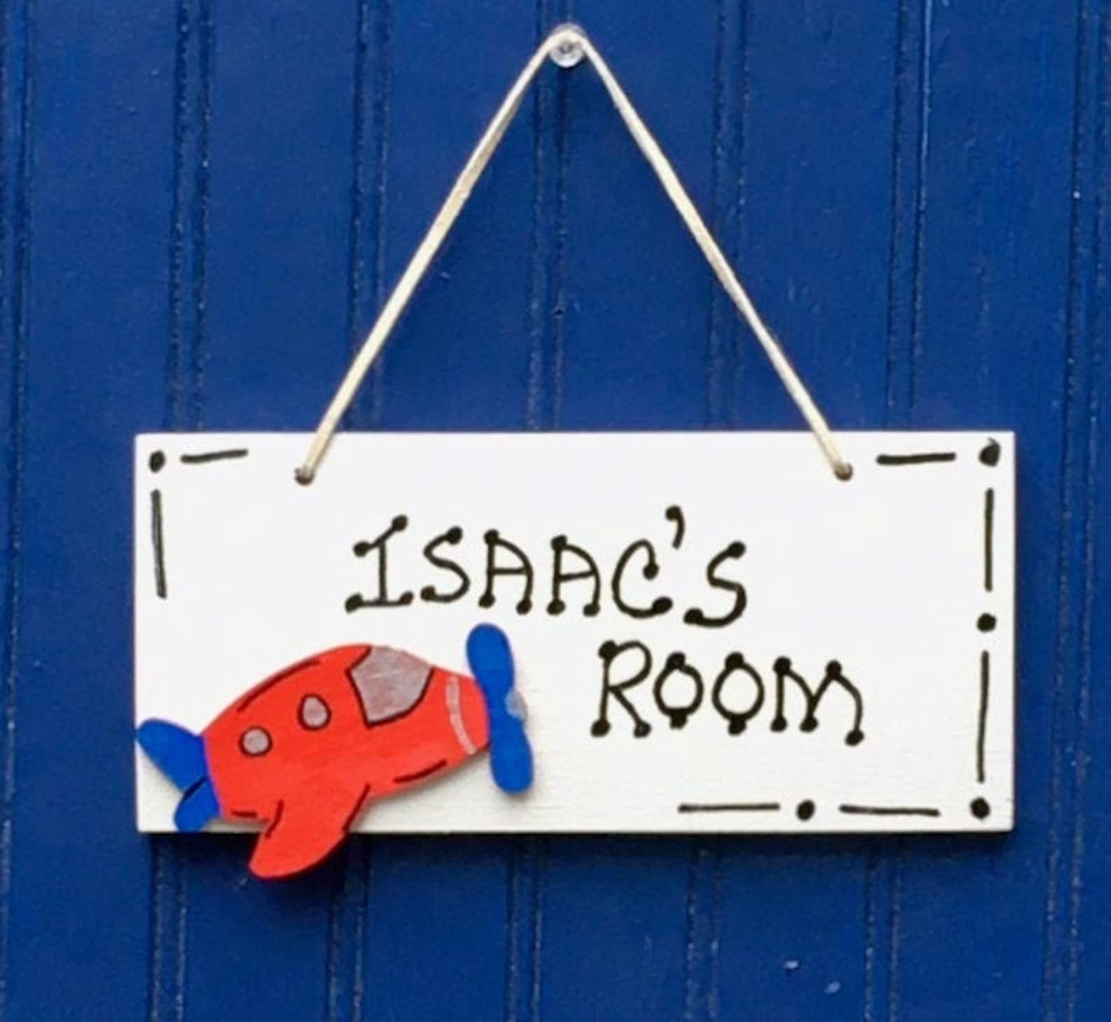Airplane Room Sign Hand Personalized. Airplane Décor. Kids | Etsy