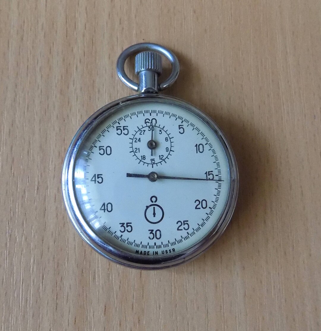 Vintage Stopwatch AGAT Soviet USSR Russian Pocket Stopwatch - Etsy
