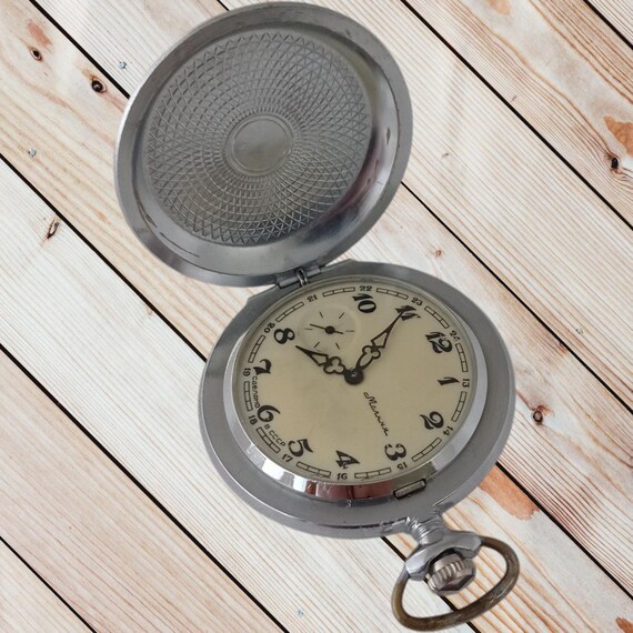 RAREST pocket watch Molnija mechanical Soviet USSR Ru… - Gem