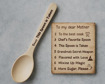 Personalized Engraved Wooden Spoon - Etsy