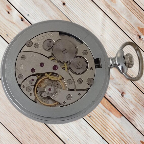 RAREST pocket watch Molnija mechanical Soviet USSR Ru… - Gem