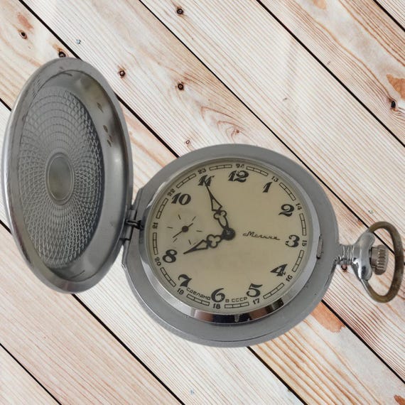 RAREST pocket watch Molnija mechanical Soviet USSR Ru… - Gem