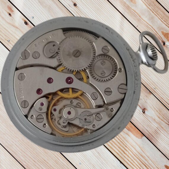 Vintage Pocket watch Molnija for men collectible Sovi… - Gem
