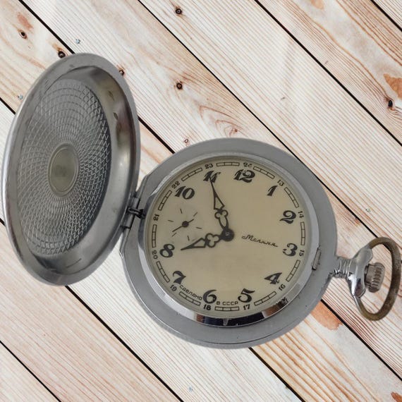RAREST pocket watch Molnija mechanical Soviet USSR Ru… - Gem