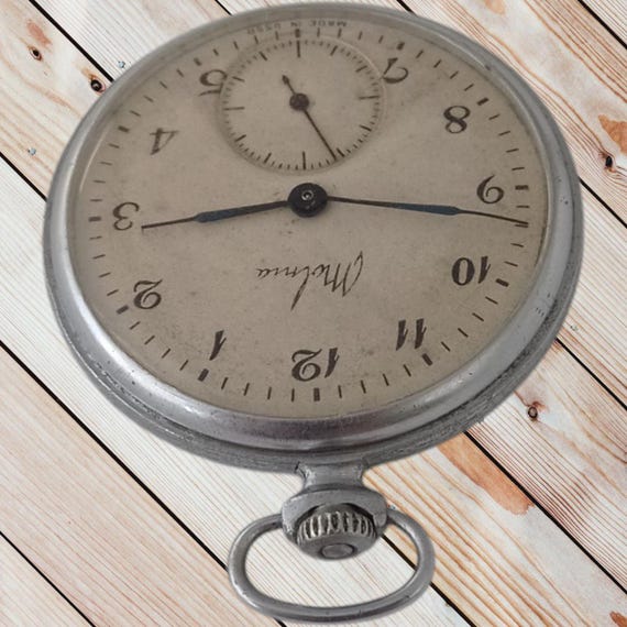 Vintage Pocket watch Molnija for men collectible Sovi… - Gem
