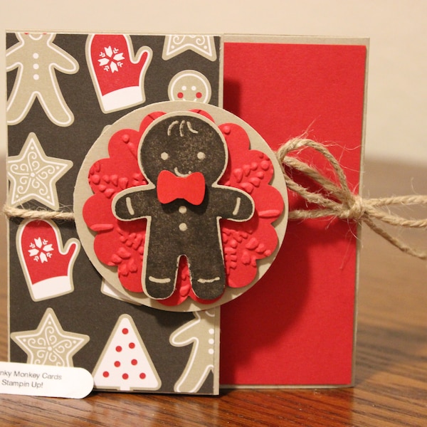 Gingerbread Greeting Card - Etsy