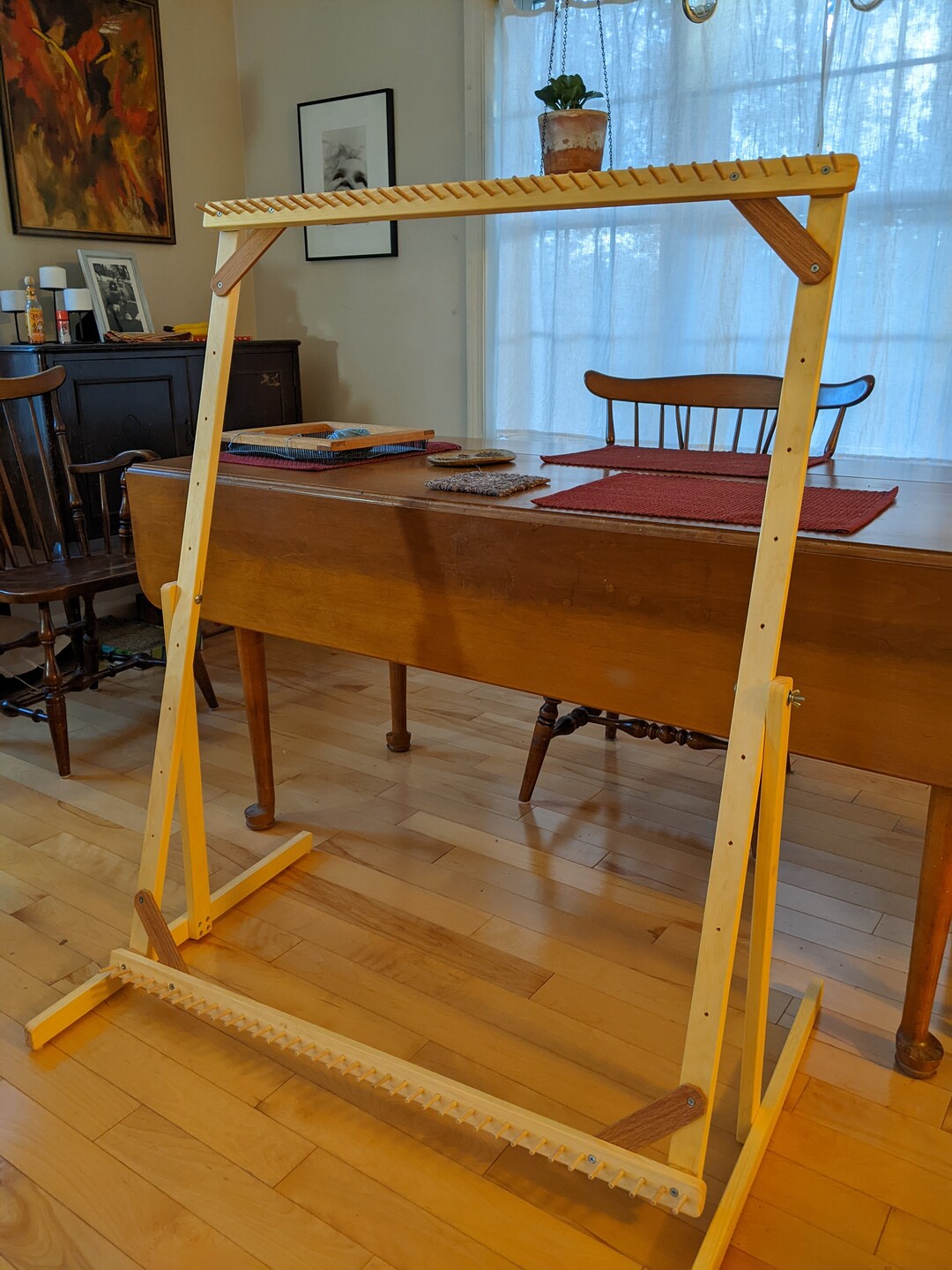 36"w X 46"h Adjustable Twining Loom - Etsy