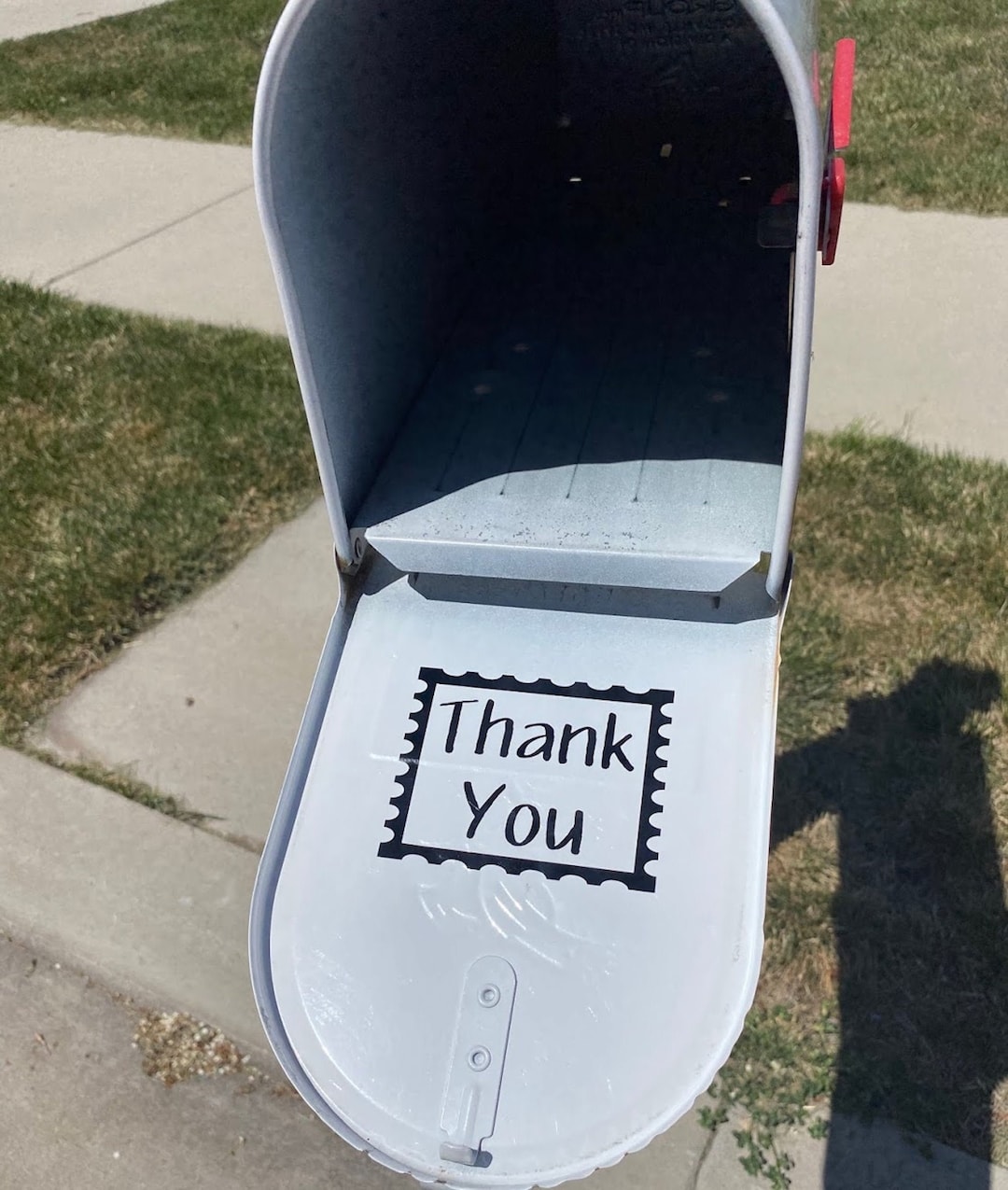 Mailbox Decal Thank You Mailbox Stamp Vinyl Decal Mailman Stickers ...