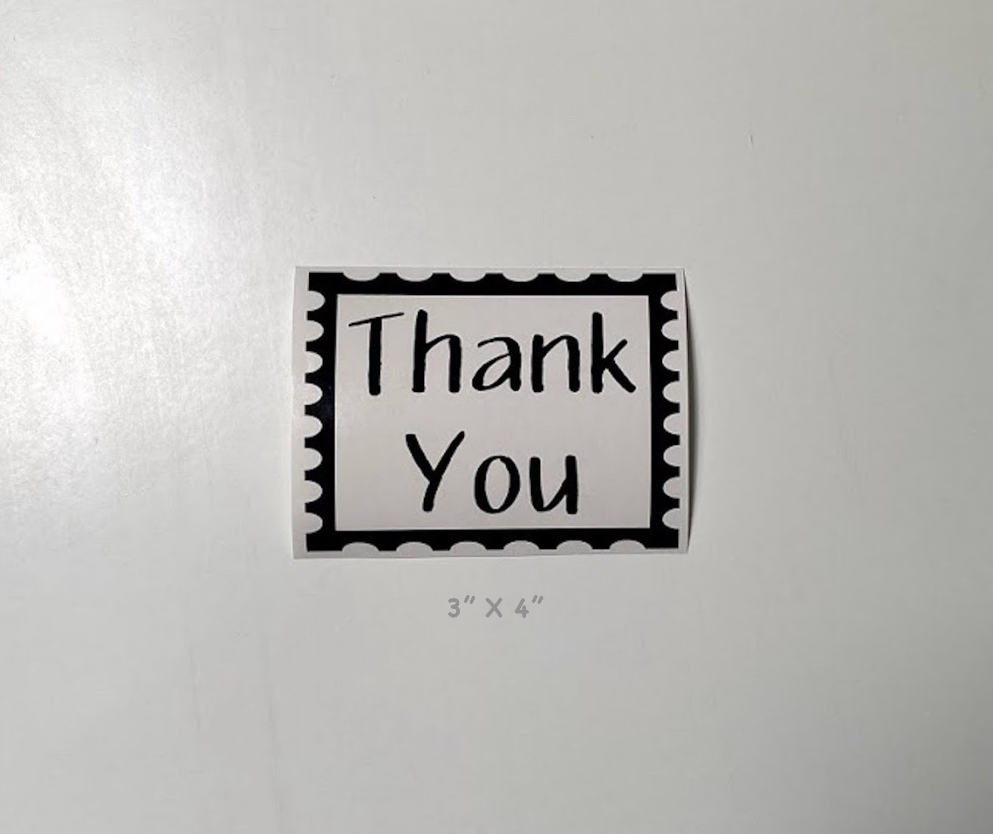Mailbox Decal Thank You Stamp Vinyl Decal Sticker Mailman USPS - Etsy UK