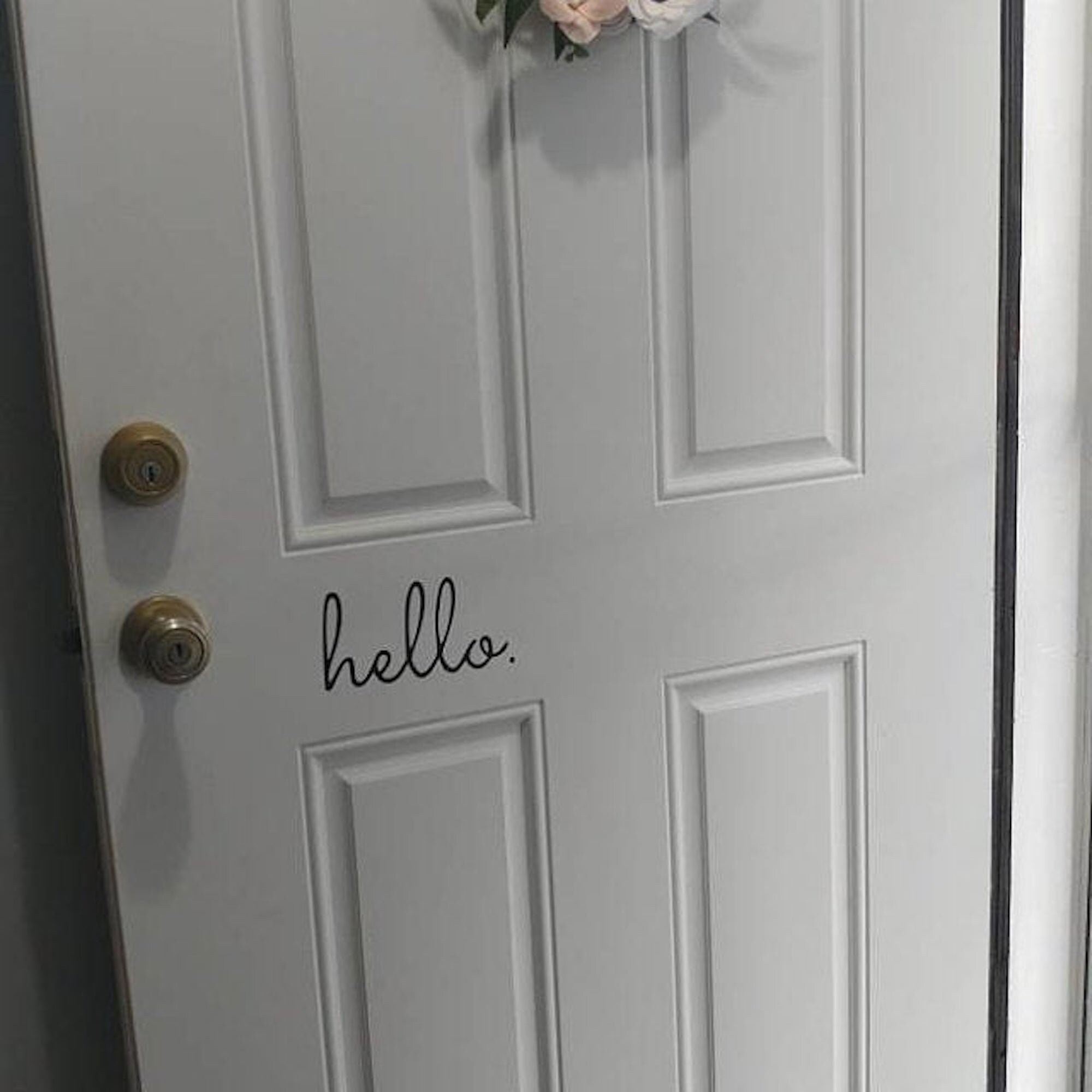 HELLO Door Decal Hello Decal Hello Wall Decal Hello - Etsy