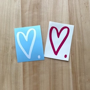 Heart Decal Heart Vinyl Decal Heart Car Decal Heart Vinyl Sticker for ...