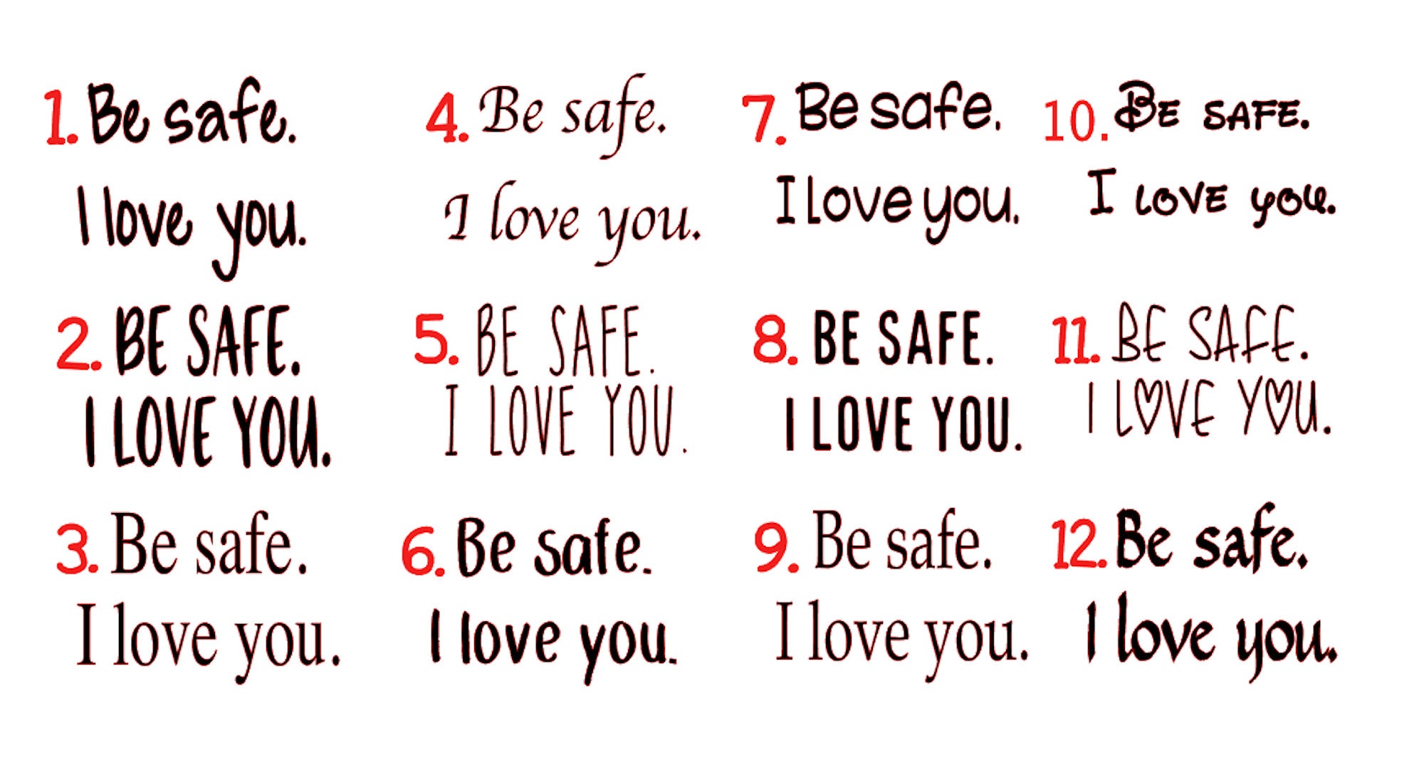 Be Safe I Love You Decal for Front Back Door Hello Goodbye - Etsy